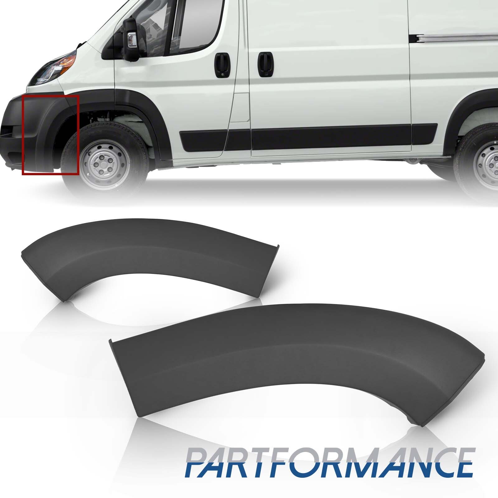 For 2019-22 Dodge Ram Promaster Front Flare Molding Trim Left Side Trim ...