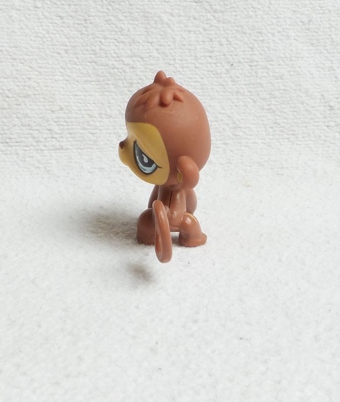 LITTLEST PETSHOP LPS #485 HASBRO SINGE MONKEY ARAIGNÉE MARRON YEUX BLEU ...