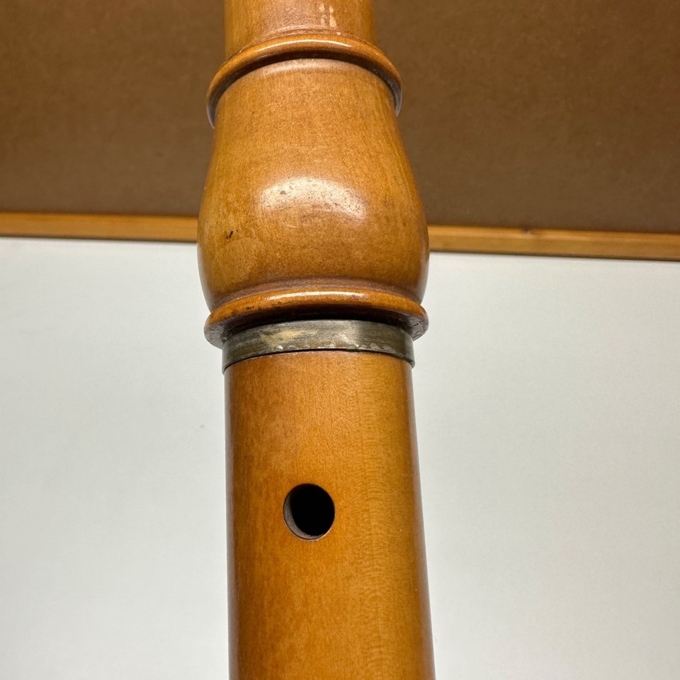 Antique Vintage Wooden Recorder 18" Baroque Fingering Unmarked Possible ...