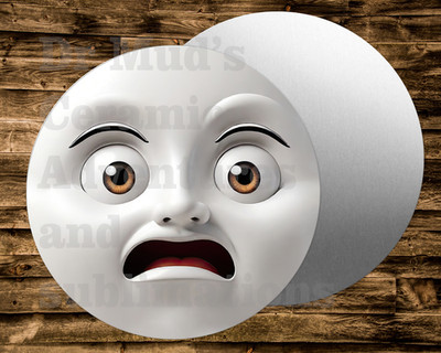 Metal Round Sign FROWN FACE Wreath Crafts & miniatures | eBay