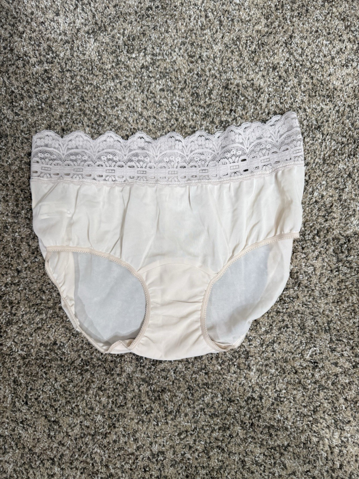 Vintage Olga Satin And Lace Nylon Panties Beige Lace … - Gem