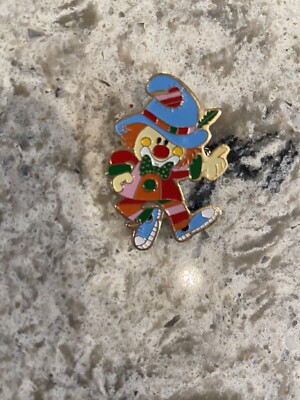 Vintage Colorful Patchwork Clown Enamel Pin | eBay