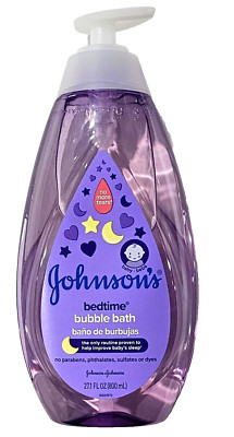 Johnson's Bedtime Purple Bubble Bath Routine Proven To Help Sleep 27.1 ...