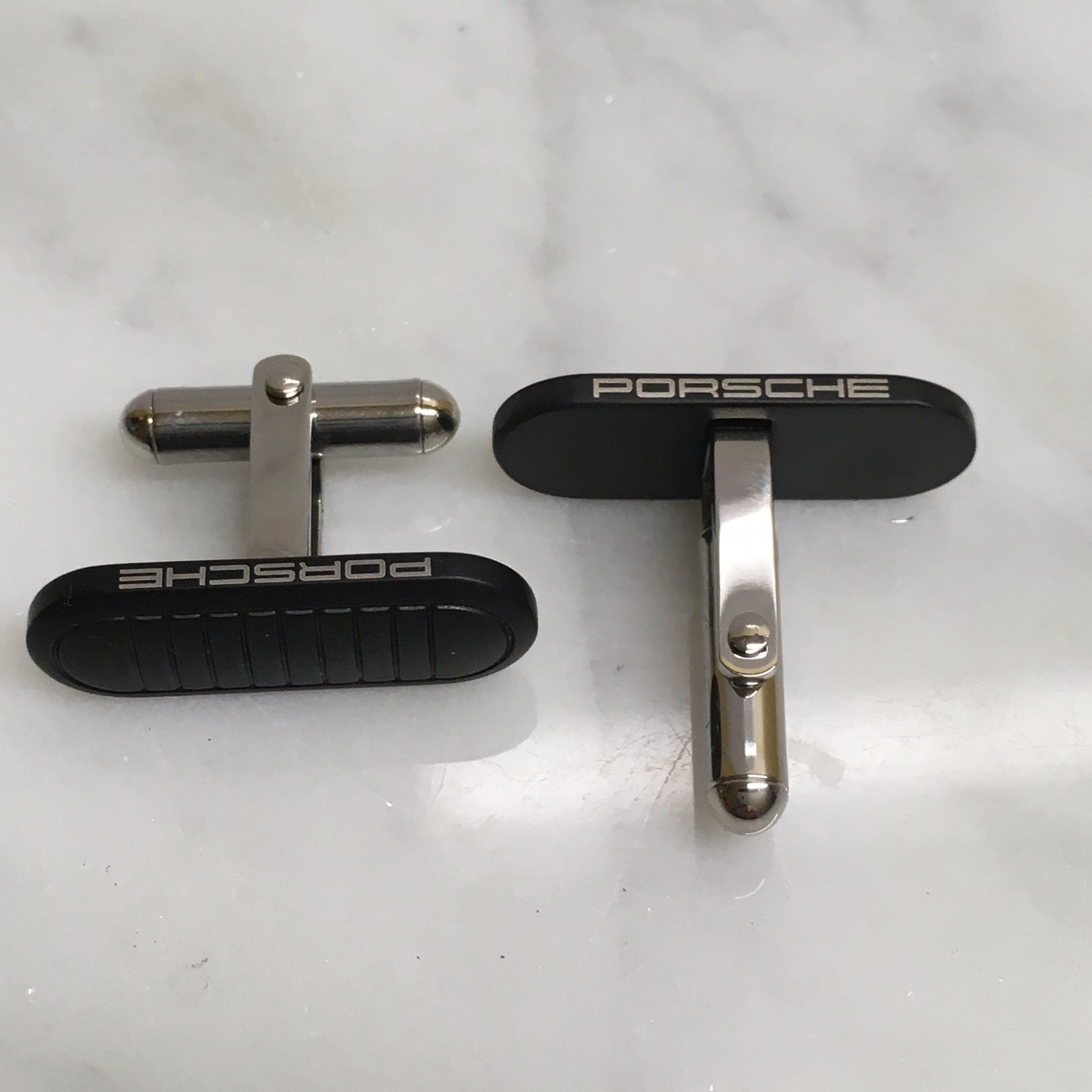 PORSCHE DESIGN DRIVER'S SELECTION CUFFLINKS W/LASER ENGRAVED PORSCHE ...