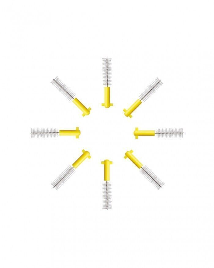 Curaprox CPS 09 Prime Refill Yellow Interdental Brushes, 8-Piece Refill ...