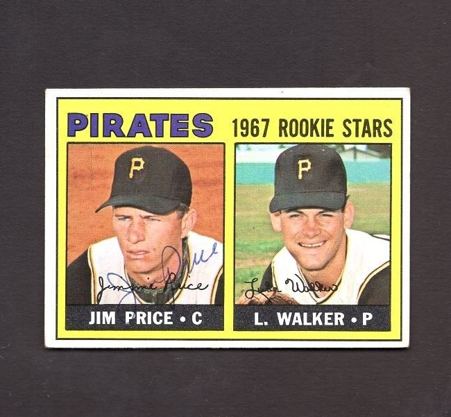 1967 Topps SIGNED # 123 ROOKIE Jim Price Pirates Detroit Tigers FREE ...