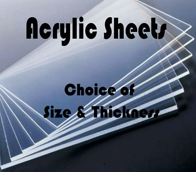 *SALE* Clear Perspex Plexiglass Acrylic A4 Sheet Panel Craft Laser ...