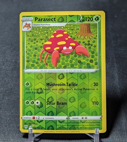 Parasect Uncommon Reverse Holo Grass Pokemon TCG Darkness Ablaze Card ...