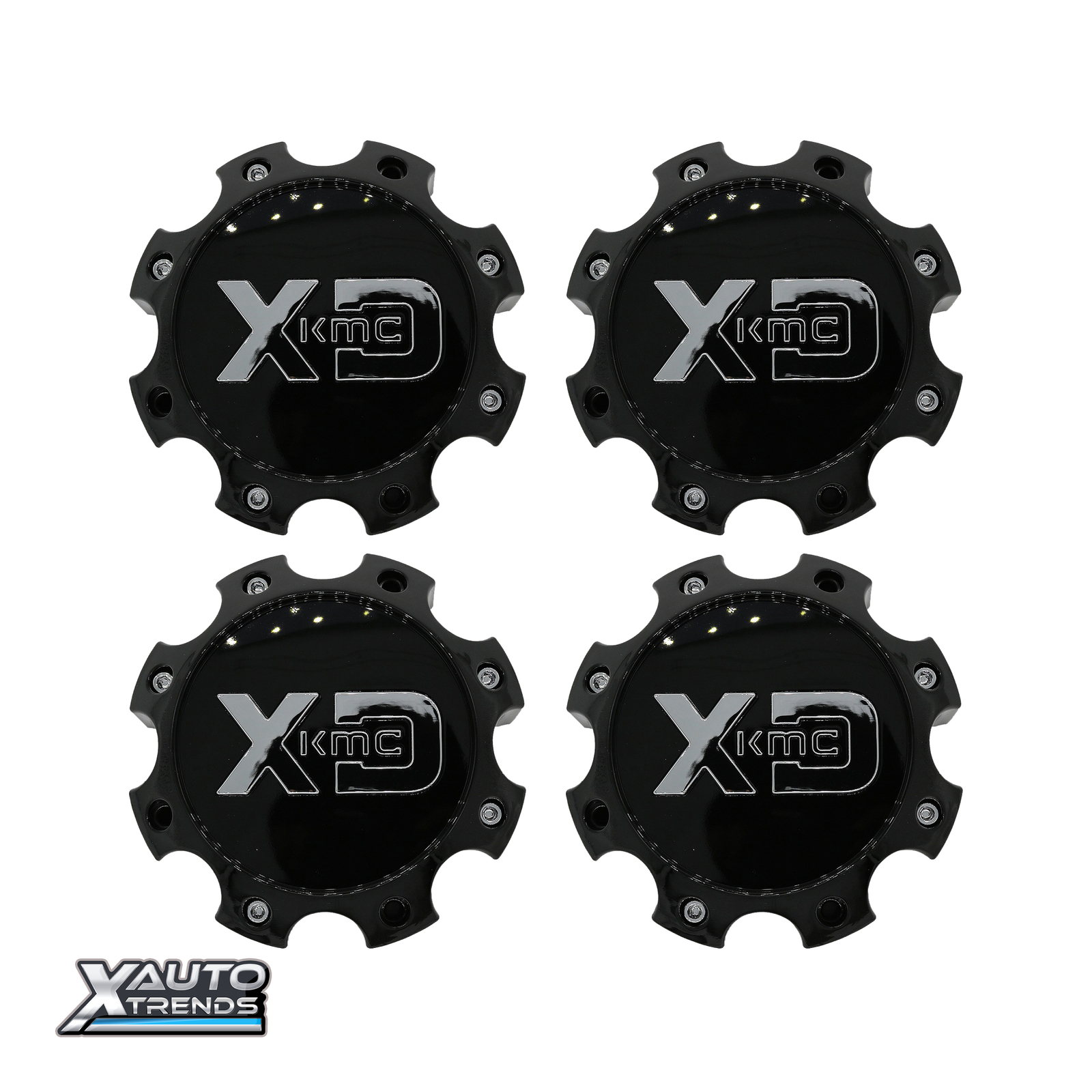 4 x XD Series Wheel Center Cap 8X170 Gloss Black 1079L170GB1-H63 | eBay