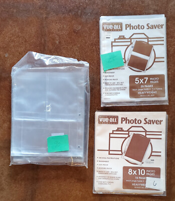 Assorted photo/negative ARCHIVAL storage sheets | eBay