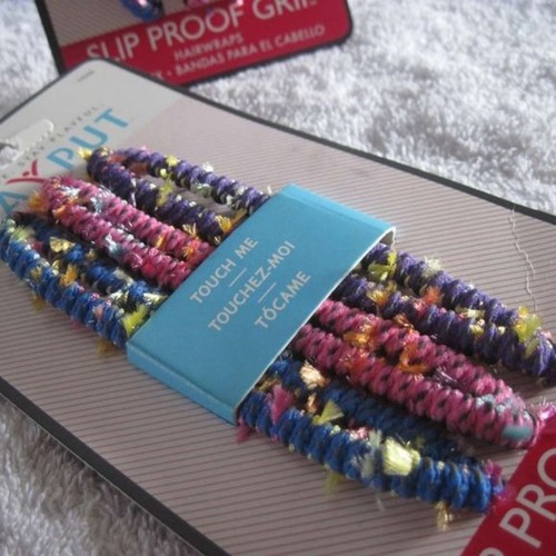 3 Goody Girls Sized Stay Put Grip Hair Wraps Hold Tight Ouchless Head ...