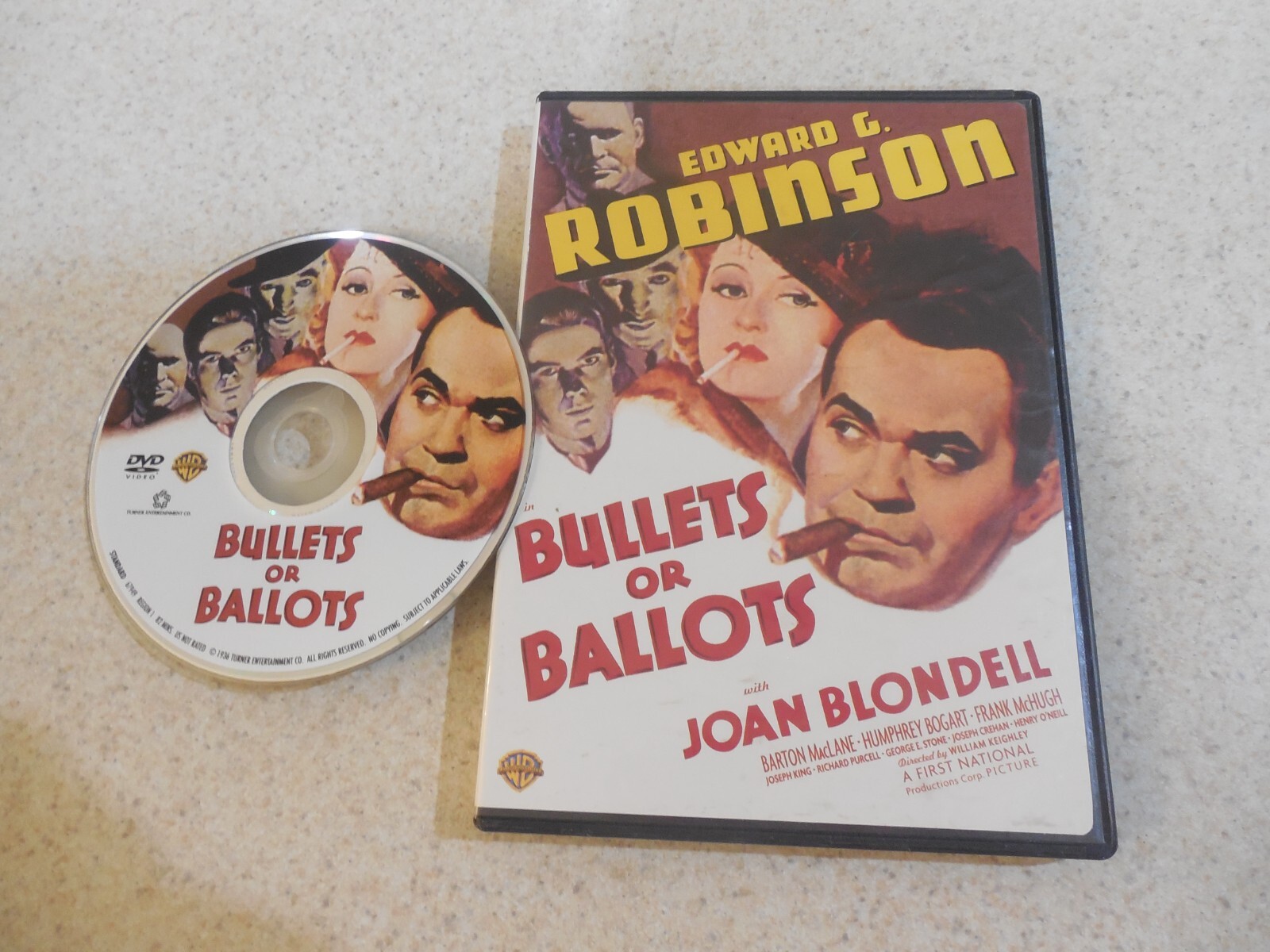 Bullets or Ballots DVD Edward G. Robinson Joan Blondell OOP Warner ...