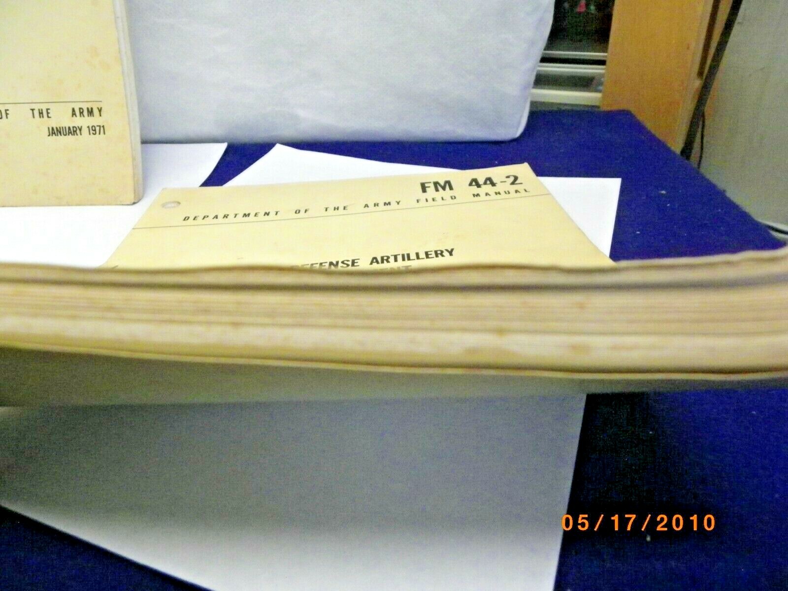 US Department Of Army FM 44-2 Air Defense Employment Automatic Weapon ...