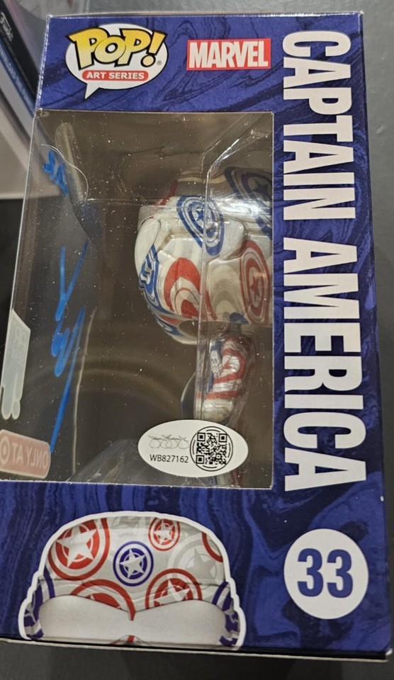 TOM HOMAN BORDER CZAR Autograph CAPTAIN AMERICA 33 FUNKO With JSA COA ...