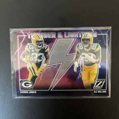 Aaron Jones / AJ Dillon 2023 Zenith Thunder & Lightning Green Bay ...
