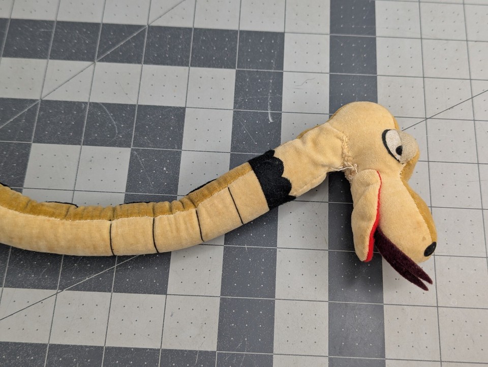 Walt Disney Kaa Snake Plush Jungle Book 15 Inch Japan 1960s Stuffed ...