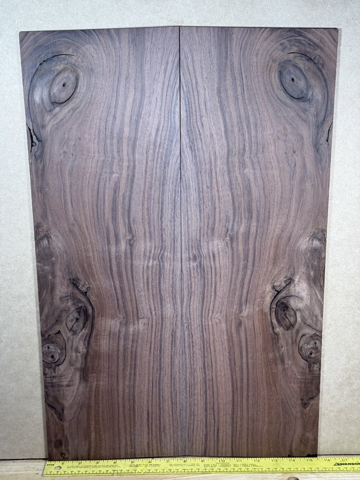 Black Walnut Guitar Book Matched Back Or Top Guitar Wood Luthier Lumber ...