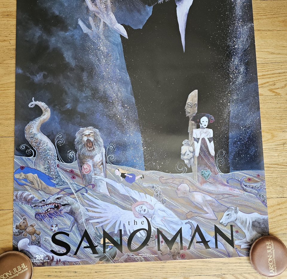 Sandman Poster 1993 DC Comics Vince Locke Painting Neil Gaiman | eBay