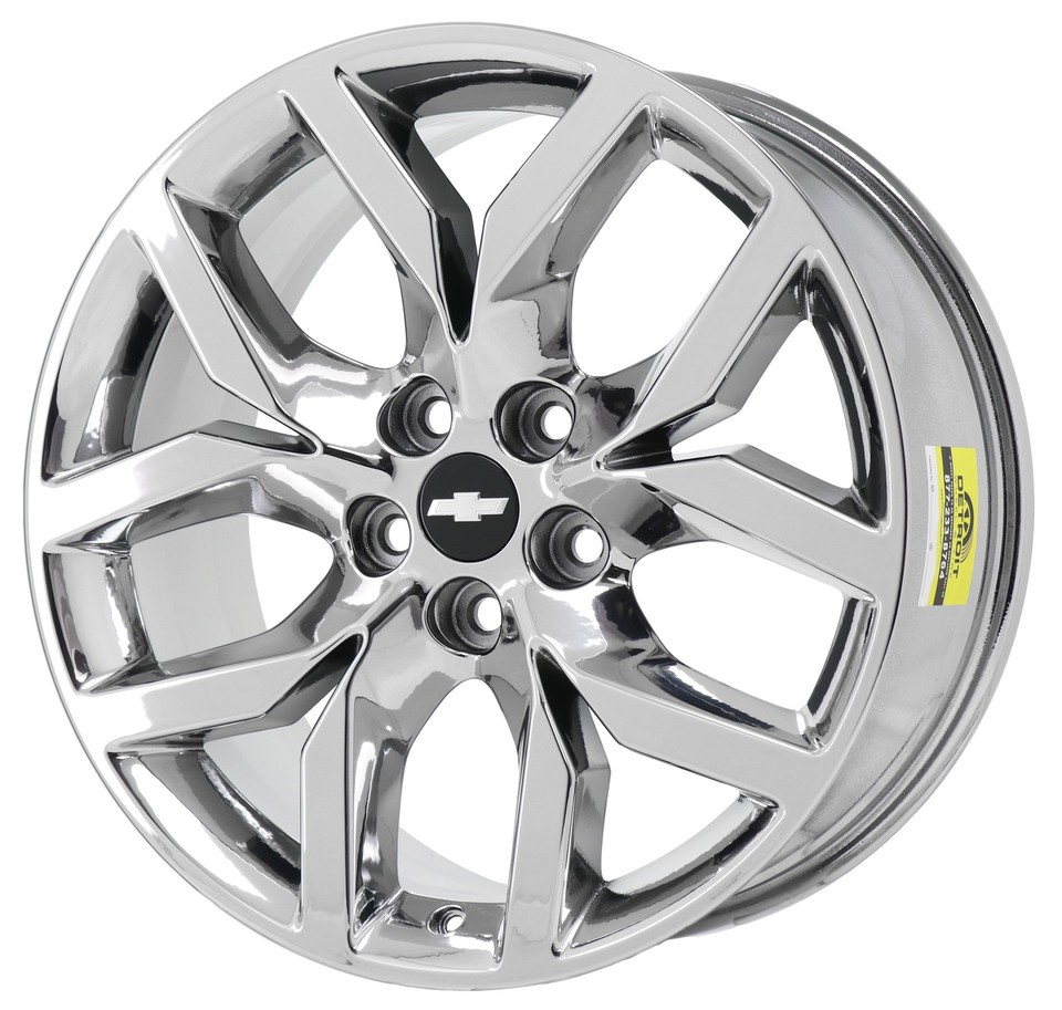 19" CHEVROLET IMPALA PVD BRIGHT CHROME-C WHEELS RIMS FACTORY OEM 5613 ...