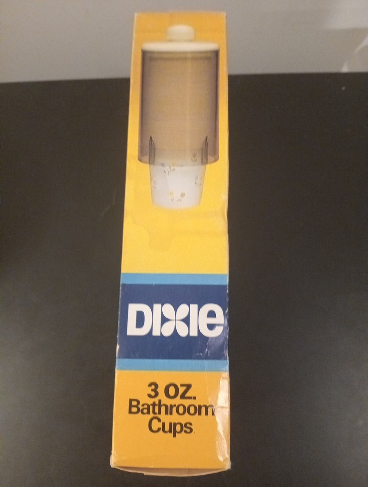 Vintage 1986 Dixie Bathroom Cups Tulips Flowers 200 Count 3 oz Cup Sealed Box | eBay