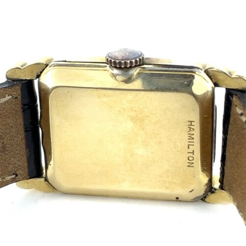 Vtg 1948 Hamilton Cal. 982 19J, 14K Gold Filled Men's Manual Wind Watch ...