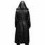 MEN'S HUNTSMAN BLACK HOODED LEATHER TRENCH COAT - ALL SIZES | eBay