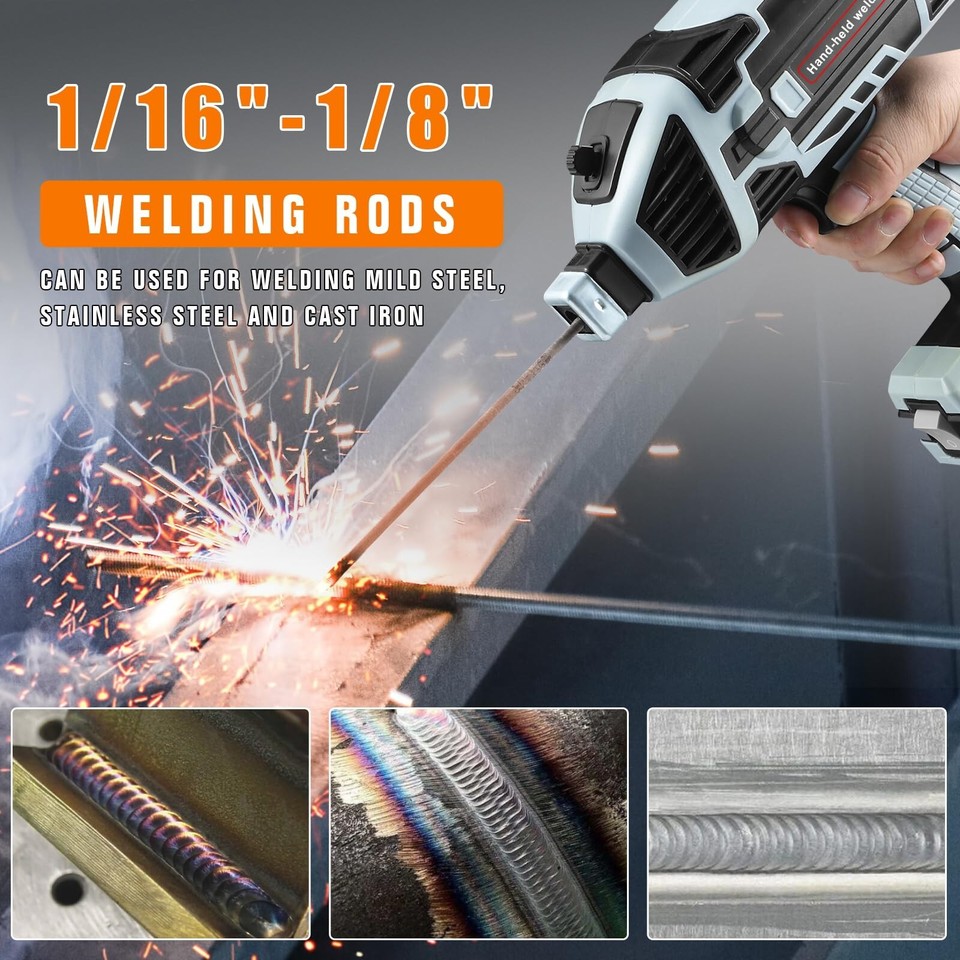 Welding Machine Handheld 110V 120Amp Portable ARC Welder Gun Hand Held ...