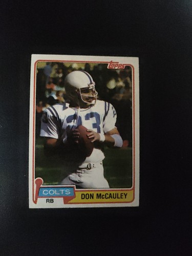 1981 Topps Football #137 Don McCauley Baltimore Colts nm free shipping ...