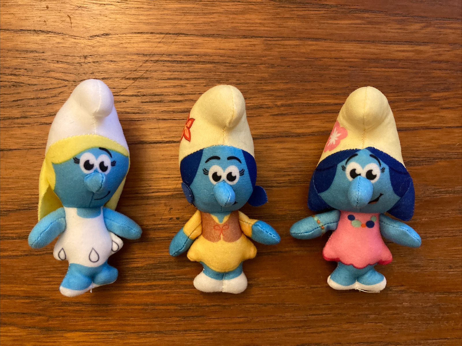 3x Smurfette Lily & Blossom Smurfs Mcdonalds Happy Meal 5” Plush Soft ...