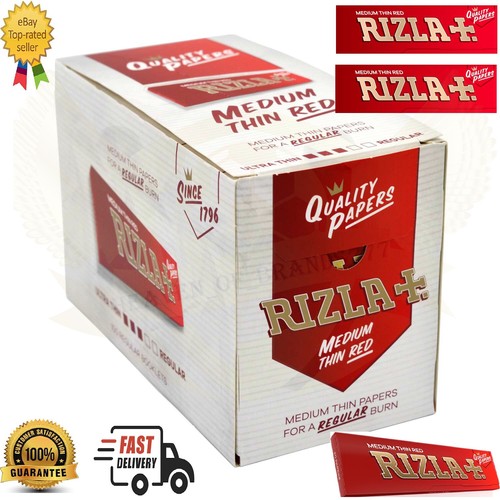 Rizla RED Regular Size Cigarette Rolling Papers 100 x Booklets (1 Full ...