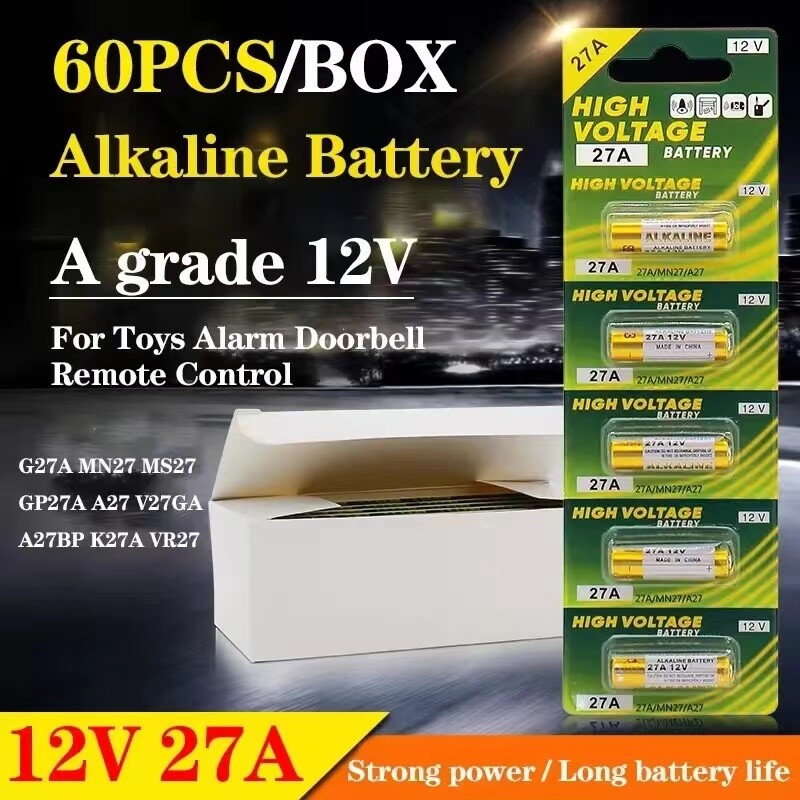 5-20Pcs 27A 12V Alkaline Battery G27A MN27 MS27 GP27A A27 V27GA A27BP ...