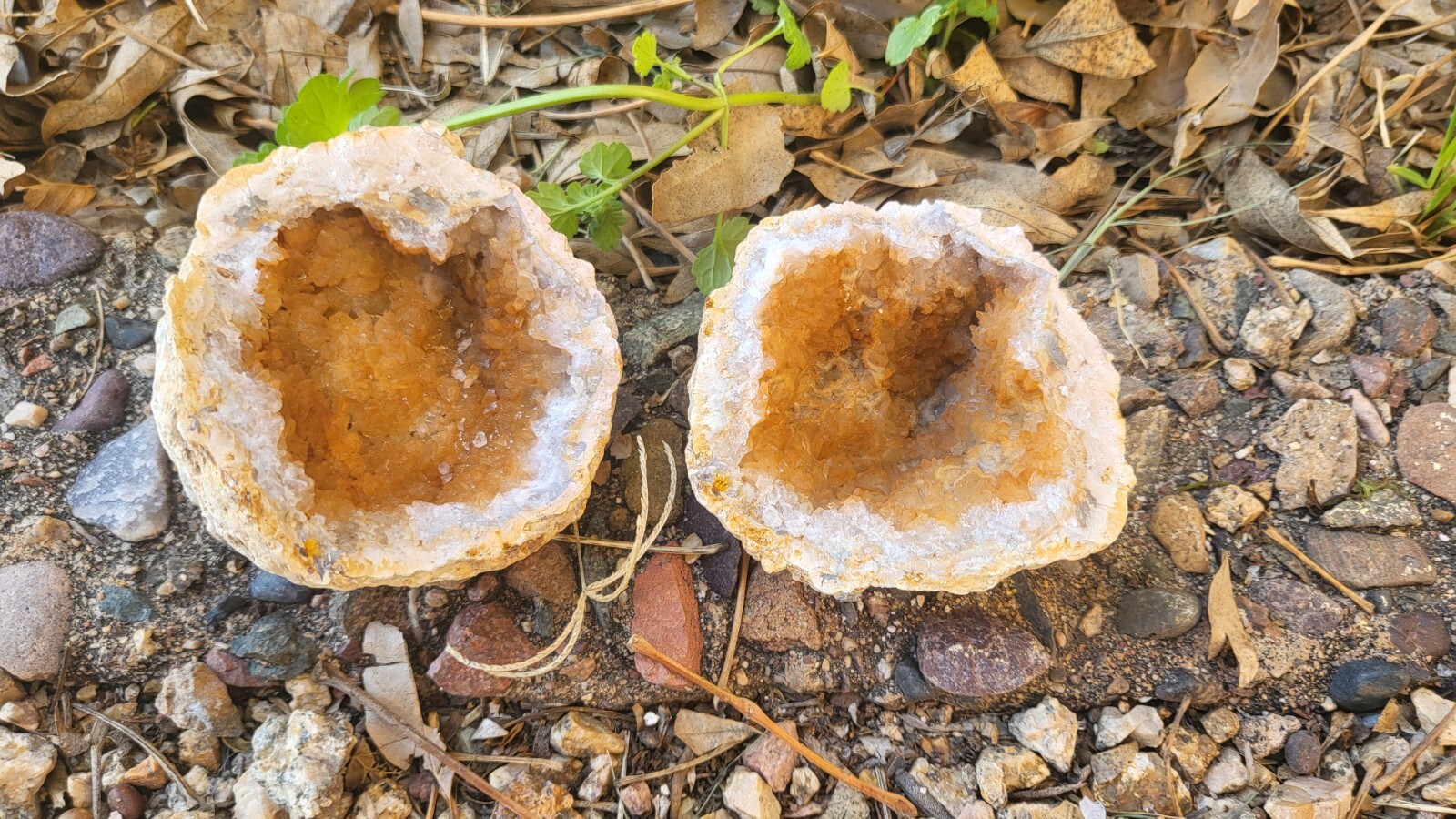 Opened Crystal Canyon Geodes Pair Of Opened Geode Clusters | eBay