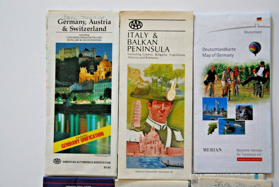 Map Triple AAA Planning Europe 1970 2001 Spain Italy North Africa ...