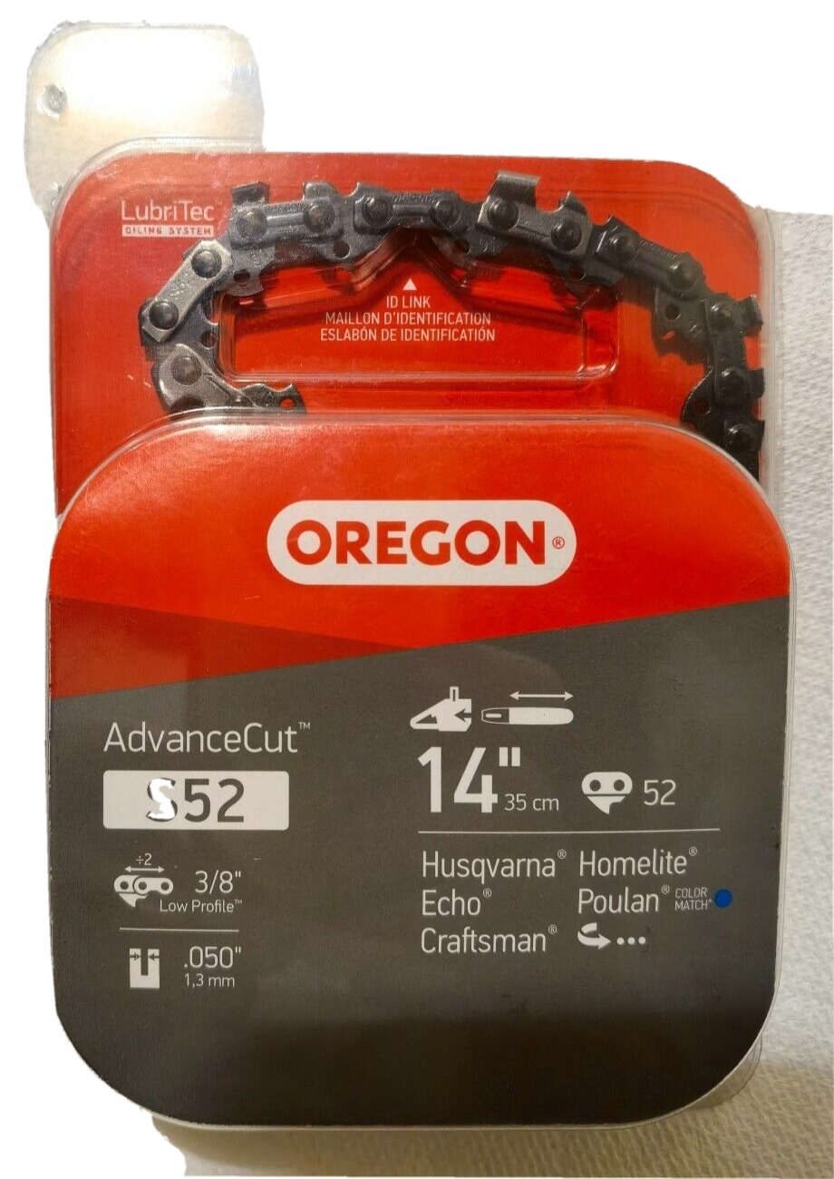 Oregon S52 AdvanceCut 14" Chain, 91PX, 52 Dr. Link, 3/8" Saw chain ...