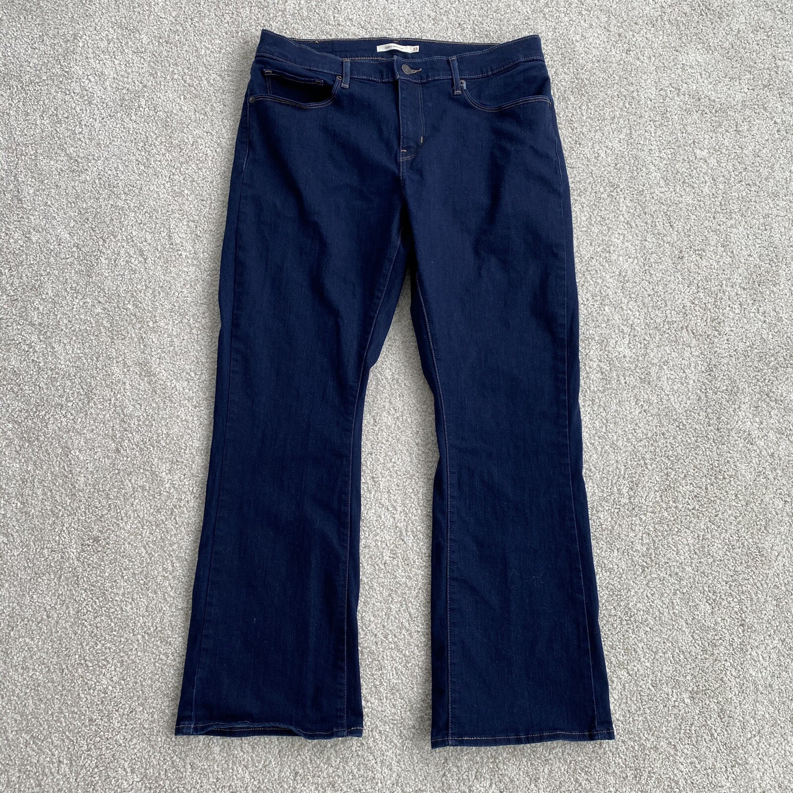 Levis Womens Jeans 33 Curvy Bootcut Dark Wash - Gem