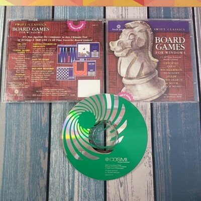 Swift Classics - Board Games for Windows - PC CD-ROM - COSMI 1998 Chess ...