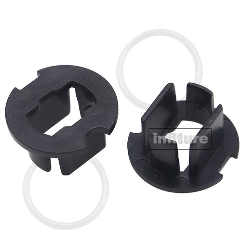 2Pcs H3 Car LED Headlight Bulb Adapter Holder Base Sockets Headlamp ...