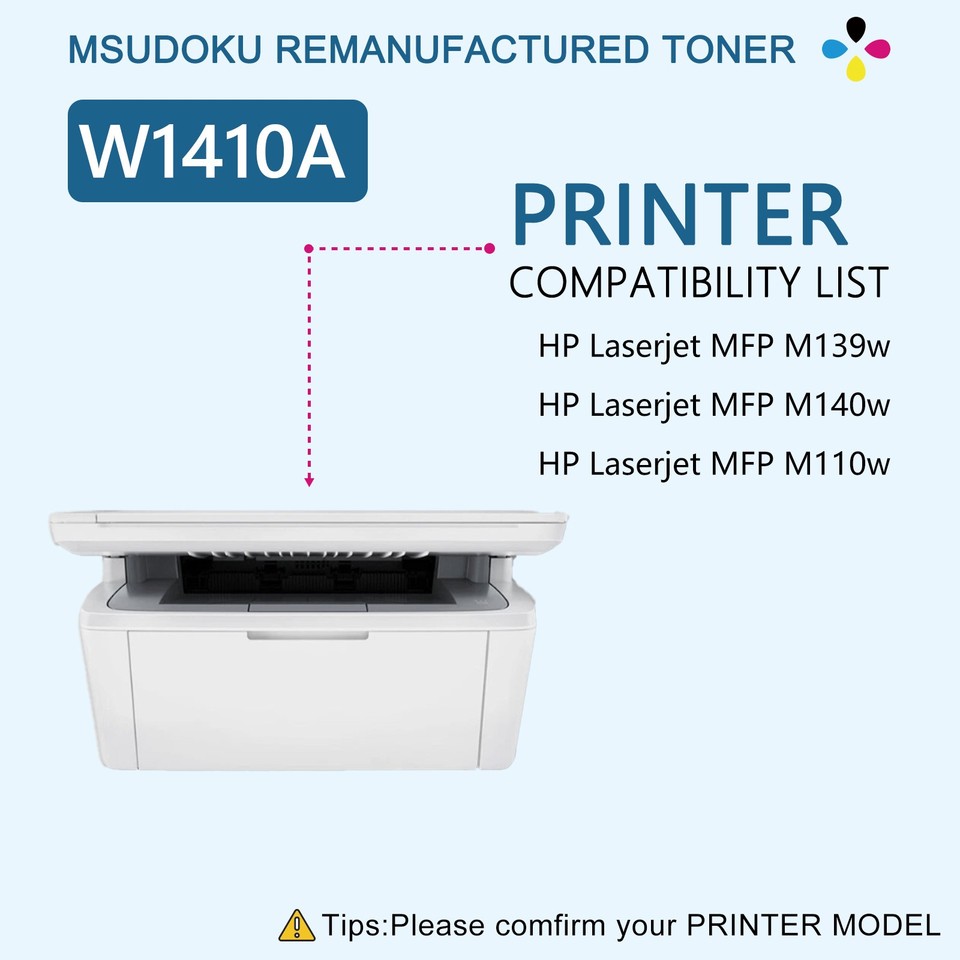 1PK W1410A 141A Toner Cartridge Compatible for HP Laserjet M110w MFP ...