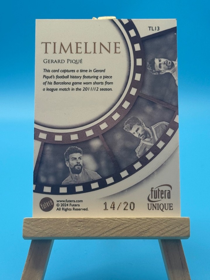 Gerard Pique | 2024 Futera Timeline Patch /20 - Barcelona & Spain | eBay UK