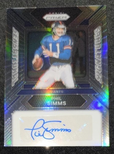 2023 Panini Prizm - Sensational Signatures Phil Simms #SS-PS /149 (AU ...
