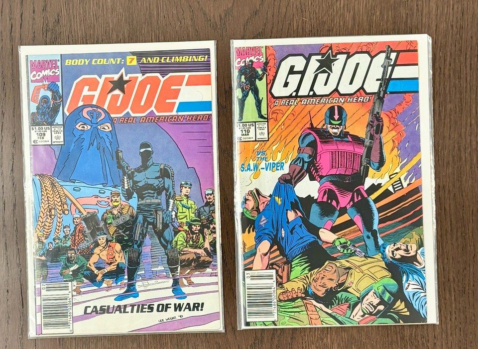 LOT: Comic Books - GI Joe RAH #101, 102, 104, 106, 107, 108, 109, 110 ...