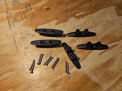 Lot Of 5 SeaDog 043340 4-1/4 Inch Nylon Cleats Black | eBay
