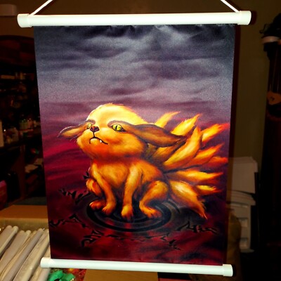 Naruto Kurama Cute Realistic Wall Scroll | eBay
