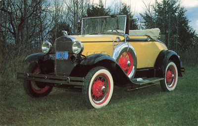 Postcard 1931 Model A Ford Cabriolet Dells Auto Museum Wisconsin Dells ...
