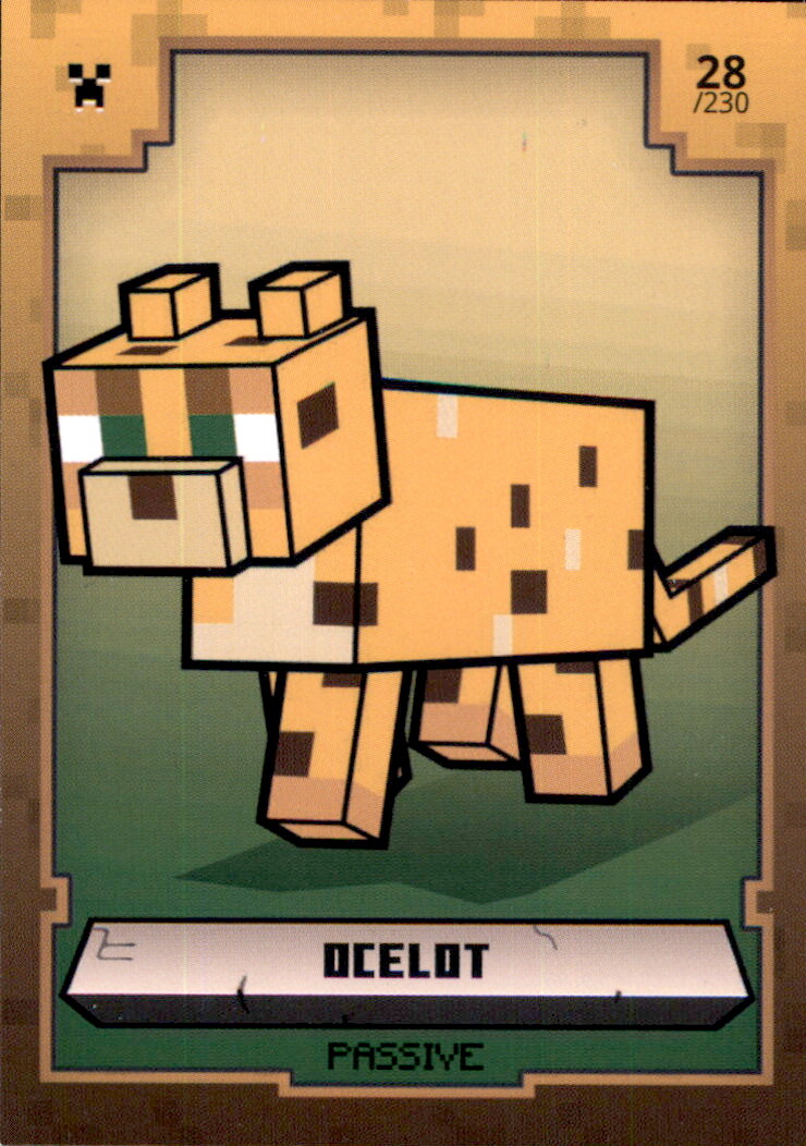 Papercraft Ocelot Skin Paper Crafts Minecraft Party