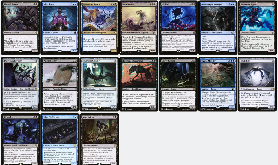 Captain N'ghathrod HORROR TRIBAL MILL Magic MTG Custom Commander Deck ...