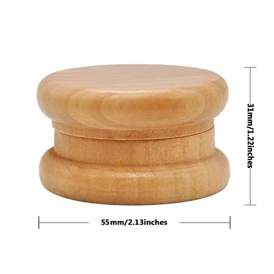 Wooden Vanilla Crusher 55mm 2-layer Spice Cutting Machine Tobacco Herb ...