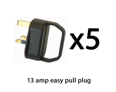 Easy Pull Mains Plug Top 13A Amp Fused arthritis disability elderly ...