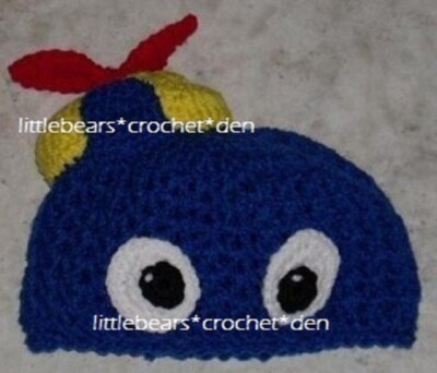CUSTOM Boutique CROCHETED BACKYARDIGANS PABLO Hat Beanie Costume animal ...