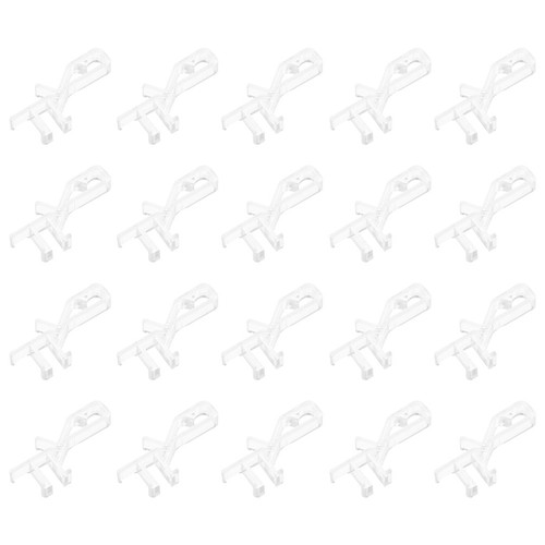 20 Pcs Window Shade Valance Clips Hidden Blind for Clear Plastic Blinds ...